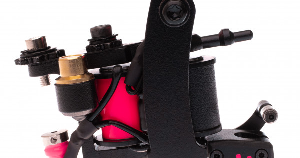 Fine Liner Pro Black Neon Pink Tattoo Machine | Vlad Blad Premium Coils